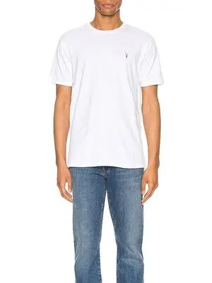 ALLSAINTS Brace Tonic Crew Tee In White - Optic White