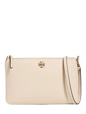 Tory Burch Mercer Pebbled Wallet Crossbody - New Cream