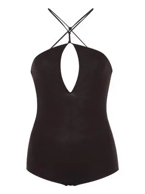 BOTTEGA VENETA Twist-Neck Cashmere-Blend Bodysuit