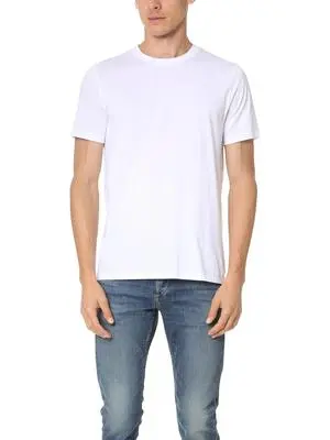 Vince Short Sleeve Pima Crew Neck Tee - Optic White