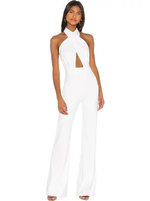 Amanda Uprichard Zahara Jumpsuit - Optic White