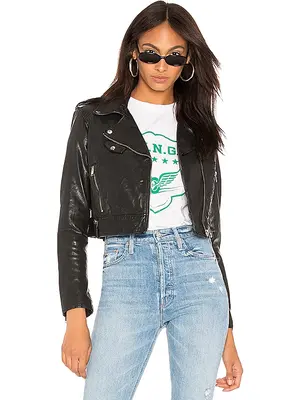 LAMARQUE Ciara Leather Jacket - Black