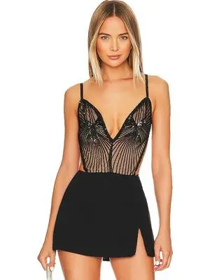 Superdown Lucinda Cut Out Bodysuit - Midnight