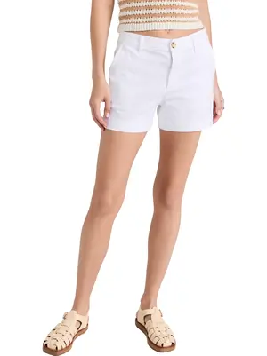 Ag Caden Denim Shorts - White