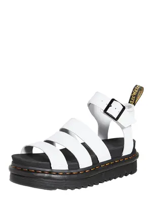 Dr. Martens Blaire Chunky 3 Strap Sandals White Hydro