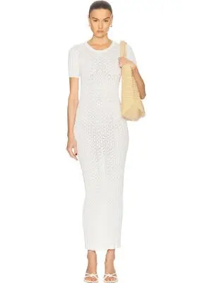 Loulou De Saison Aruba Dress In White - Ivory