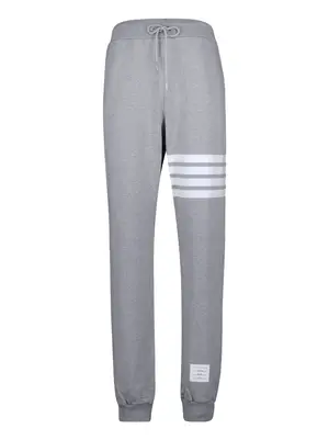 Thom Browne 4-bar Cotton Sweatpants - Grey