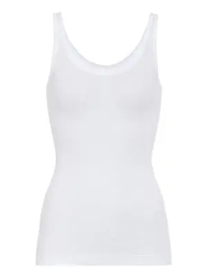 Vince Cotton-blend Tank Top - White