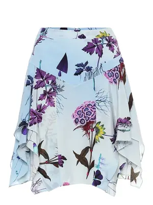 Stella McCartney Floral Silk Miniskirt - Multicoloured