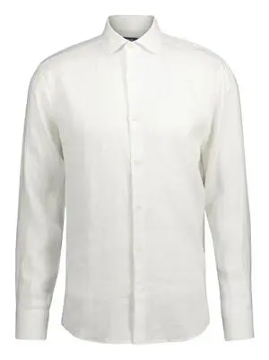 Frescobol Carioca Antonio Long-sleeved Linen Shirt - White