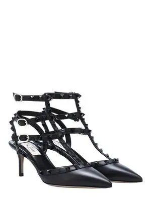 Valentino Garavani Rockstud Leather Pumps - Black