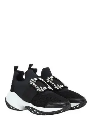 ROGER VIVIER Viv' Run Sneakers With Embellished Detail - Black