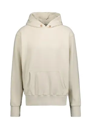 LES TIEN Cropped Hooded Sweatshirt - Neutrals