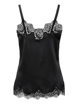 Dolce & Gabbana Dolce&Gabbana Lace-Trimmed Camisole Black