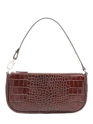 By Far Rachel Leather Shoulder Bag - Brown