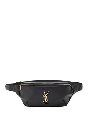 Saint Laurent Classic Monogram Belt Bag - Black