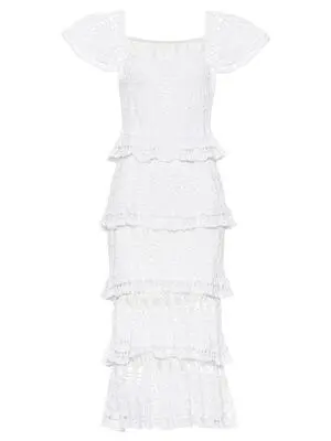 ANNA KOSTUROVA Anna Kosturova Cotillion Crochet Maxi Dress