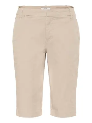 Vince Mid-rise Bermuda Shorts - Beige