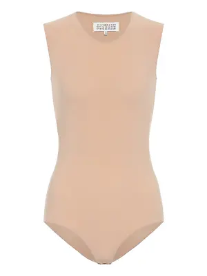 MAISON MARGIELA Sleeveless Stretch-jersey Bodysuit - Neutrals