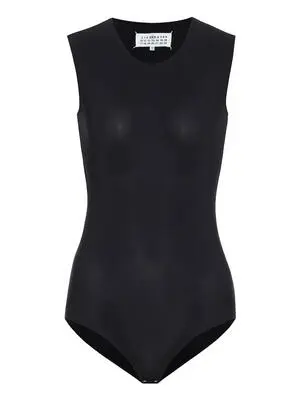 MAISON MARGIELA Sleeveless Stretch-jersey Bodysuit - Black