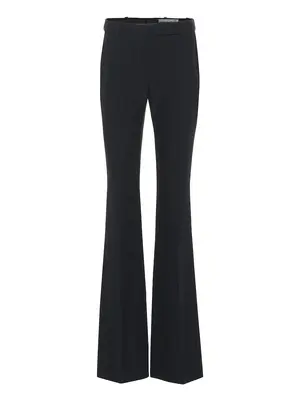Alexander McQueen Mid-rise Flared Pants - Black