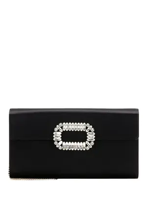ROGER VIVIER Evening Envelope Clutch - Black