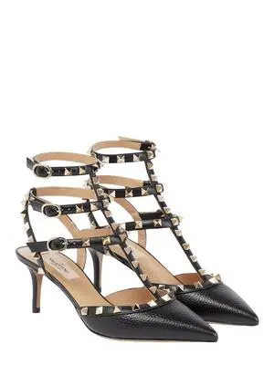 Valentino Garavani Rockstud Leather Pumps - Black
