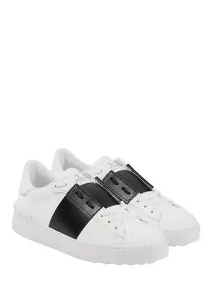Valentino Garavani Open Leather Sneakers - White