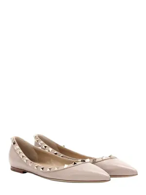 Valentino Garavani Rockstud Ballet Flats - Neutrals