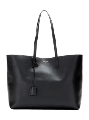 SAINT LAURENT Shopping E/W Leather Tote Bag