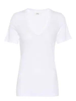 MARANT ETOILE Kranger Linen T-shirt - White