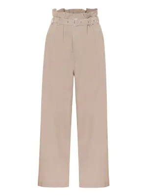 LOW CLASSIC LOW CLASSIC Wide-Leg Paper Bag Trousers