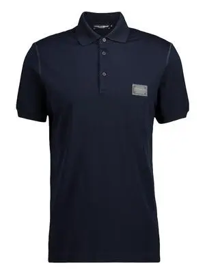 DOLCE & GABBANA Dolce&Gabbana Plaque Polo Shirt