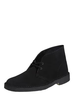 Clarks Suede Desert Boots Black