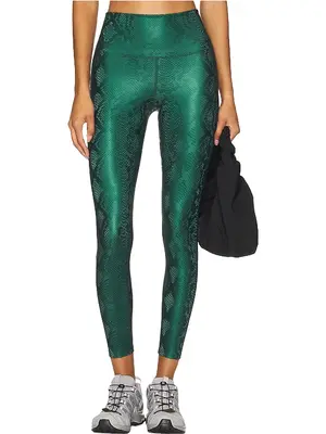 Beach Riot Beach Riot Piper Legging In Green. Pine Python