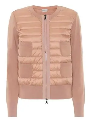 Moncler Down And Wool Jacket - Pink