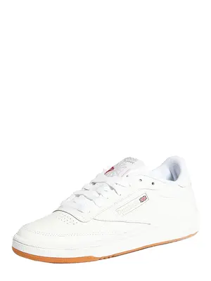 REEBOK Club C 85 Lace Up Sneakers - White/light Grey