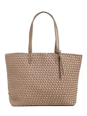 NAGHEDI Small Woven Tote - Cashmere