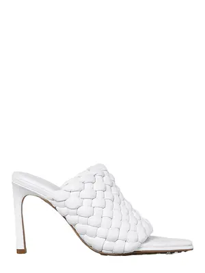Bottega Veneta Padded Leather Sandals - Optic White