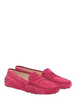 TOD'S Gommino Suede Loafers - Pink