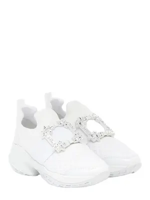 ROGER VIVIER Viv' Run Embellished Sneakers