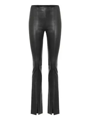 Stouls Vegas Strip Skinny Leather Pants - Black