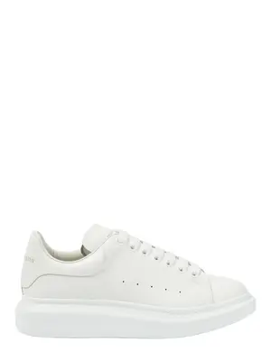 Alexander McQueen Oversized Leather Sneakers - White