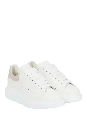 Alexander McQueen Oversized Leather Sneakers - White