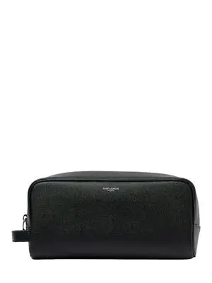 Saint Laurent Leather Washbag - Black