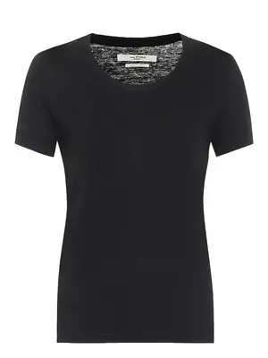 MARANT ETOILE Killian Linen T-shirt - Black