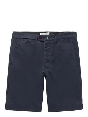 Officine Générale Fisherman Cotton-twill Shorts - Blue