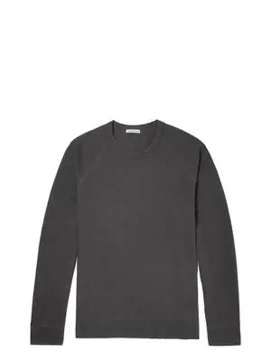 JAMES PERSE Loopback Supima Cotton-jersey Sweatshirt - Gray