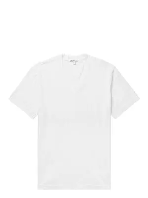 JAMES PERSE James Perse - Combed Cotton-Jersey T-Shirt - Men - White - 5