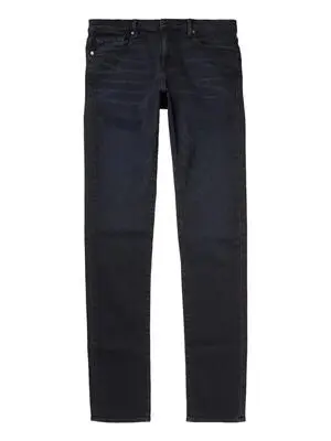 FRAME L'homme Slim-fit Dry Denim Jeans - Blue